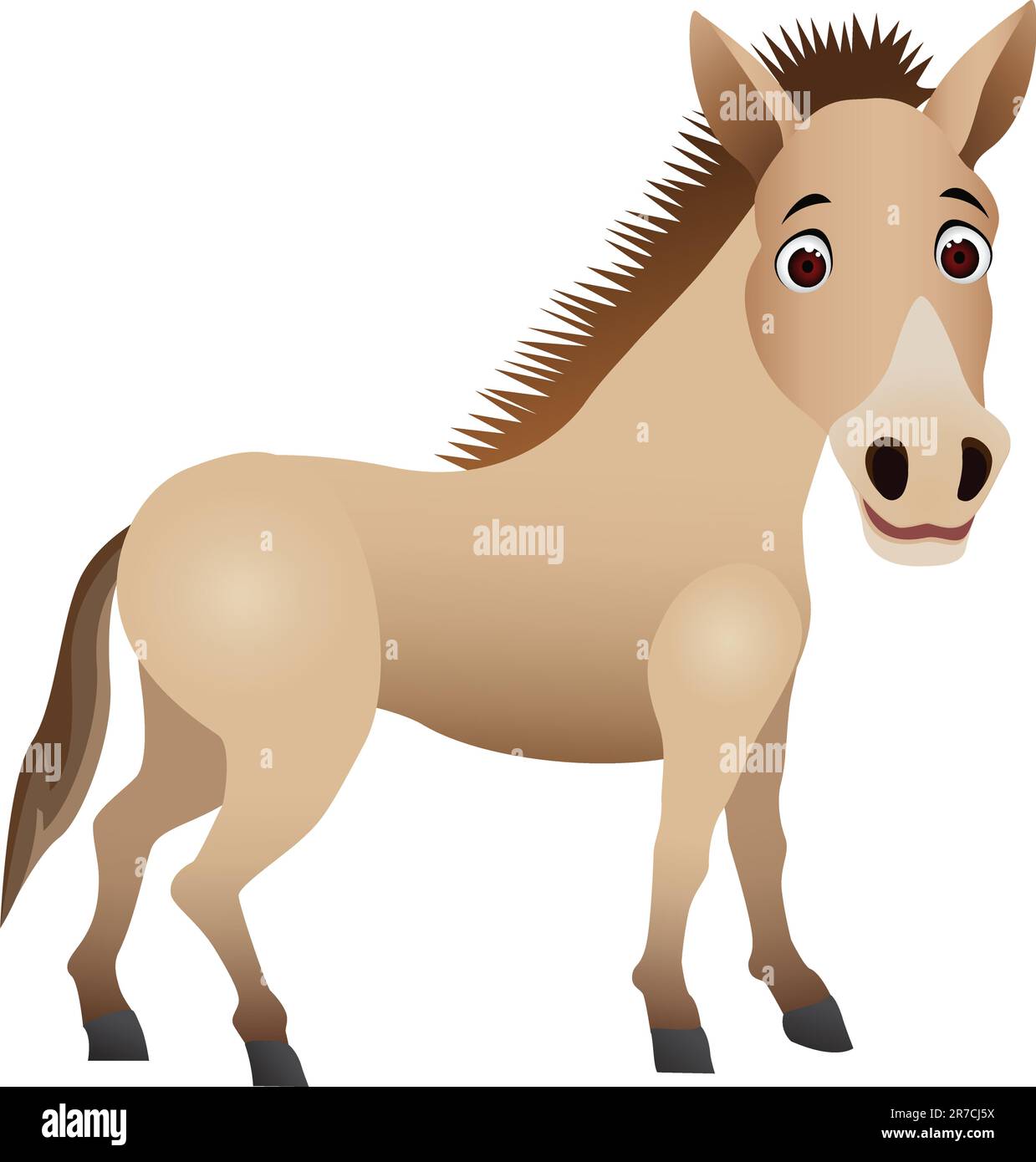 Portrait wild brown horse Stock Vector Images - Alamy