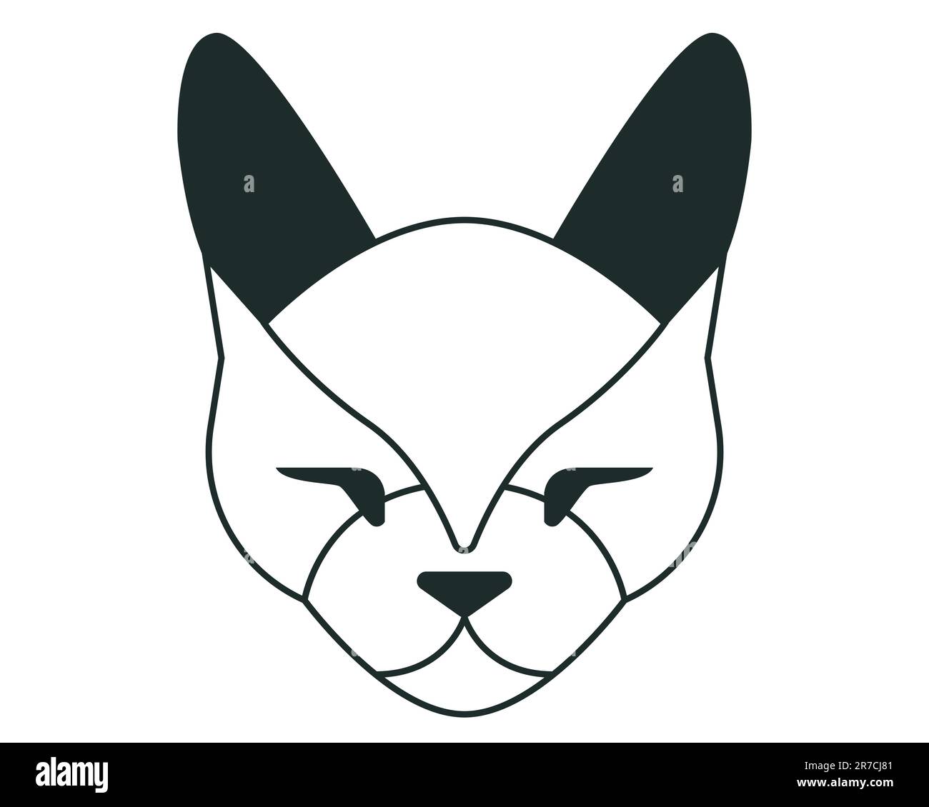 fox muzzle black icon. flat vector illustration Stock Vector Image & Art - Alamy