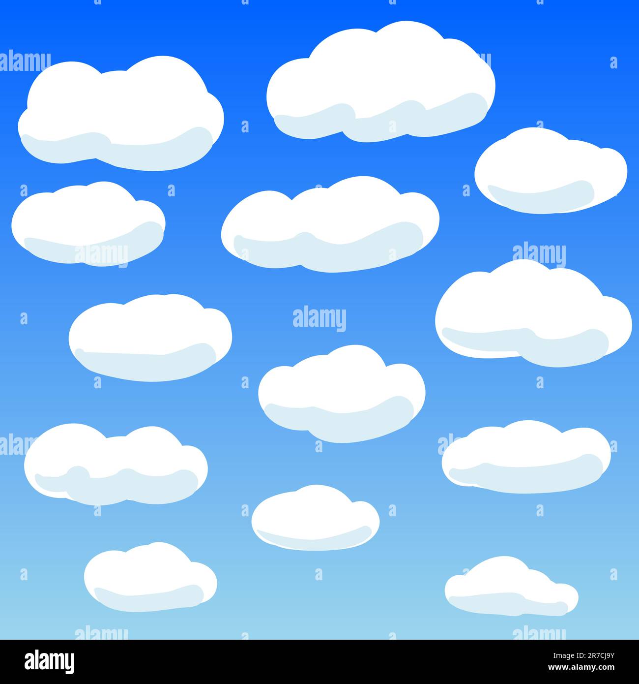 Cumulus clouds environment Stock Vector Images - Alamy