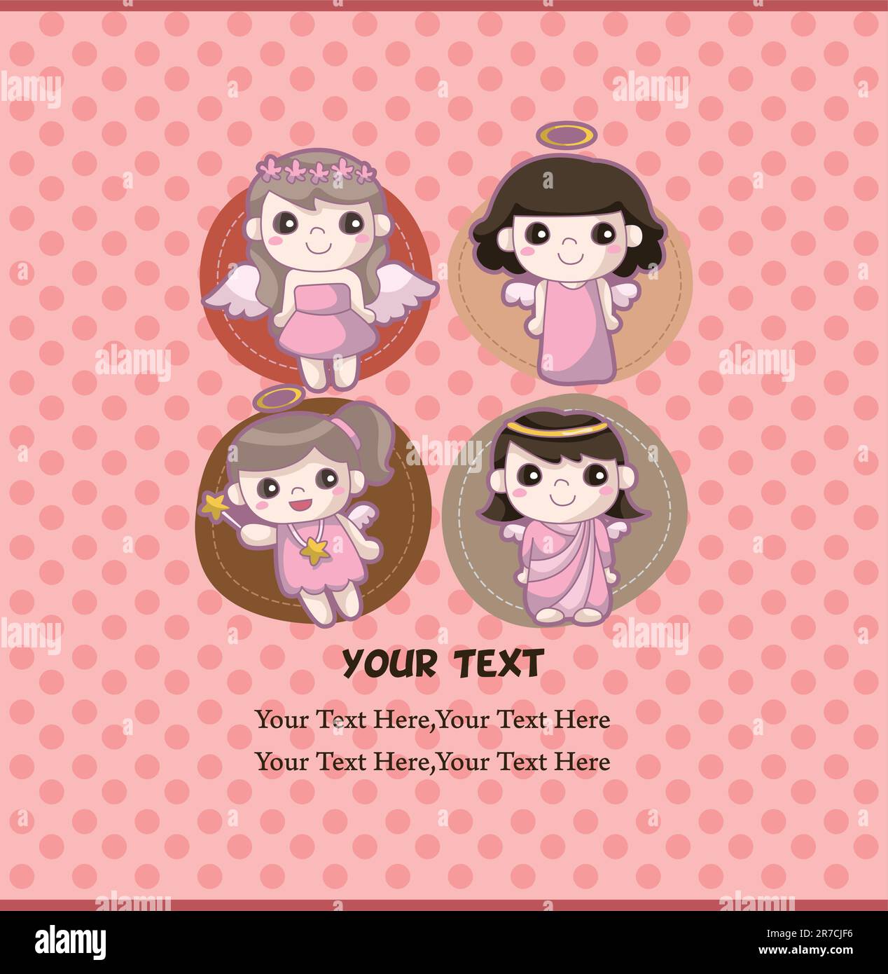 Angel cartoon birthday card hi-res stock photography and images - Alamy