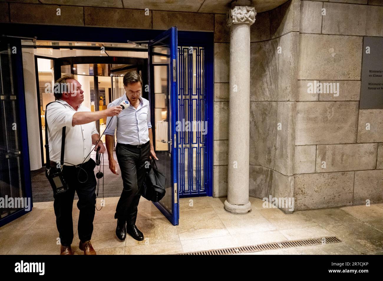 THE HAGUE - Prime Minister Mark Rute is leaving after a talk with LTO ...