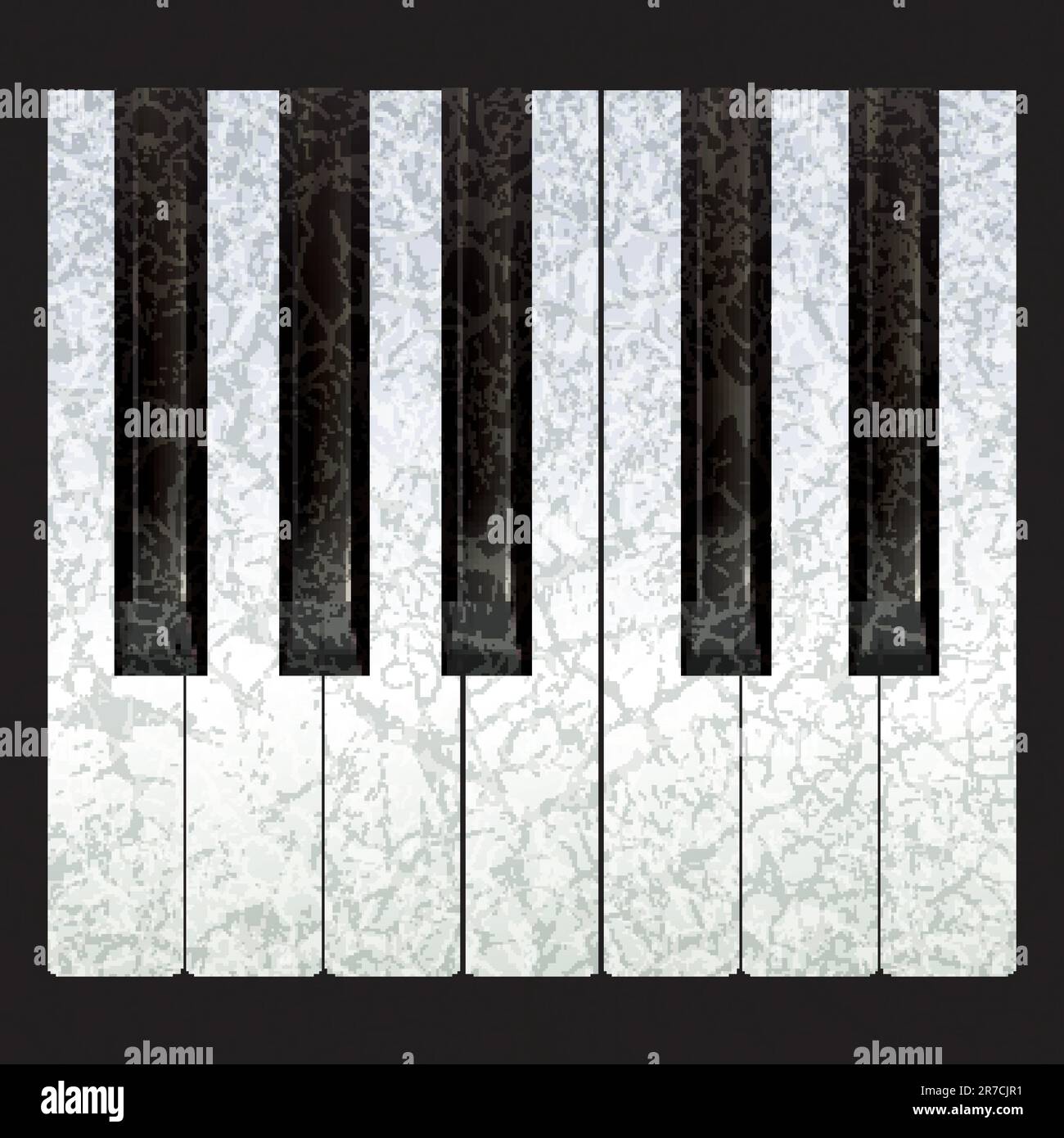 Stained piano keys Stock Vector Images - Alamy