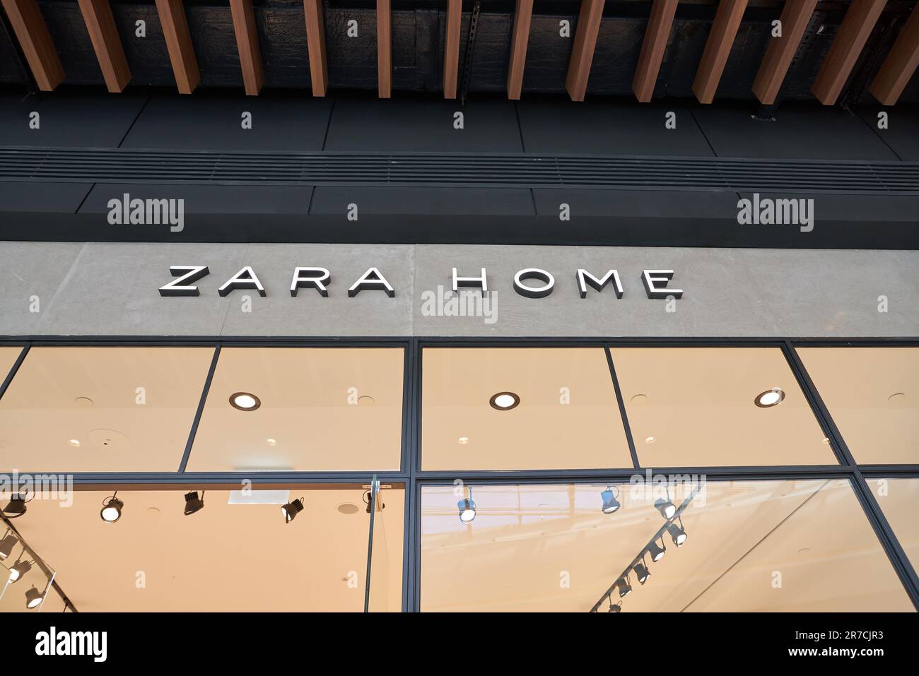 MOSCOW, RUSSIA - CIRCA SEPTEMBER, 2019: Zara Home store seen at Salaris ...