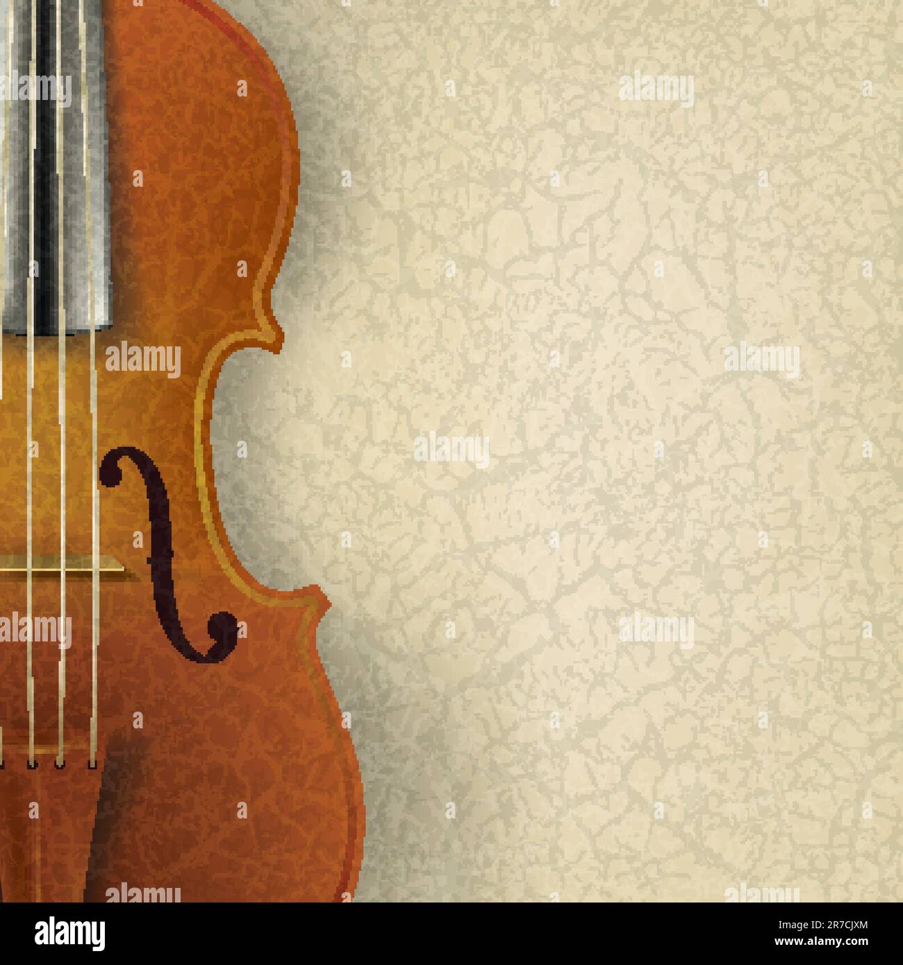 abstract music background with violin on beige Stock Vector Image & Art ...