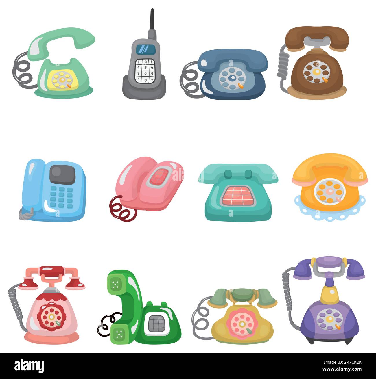 Home office icon cartoon Cut Out Stock Images & Pictures - Alamy