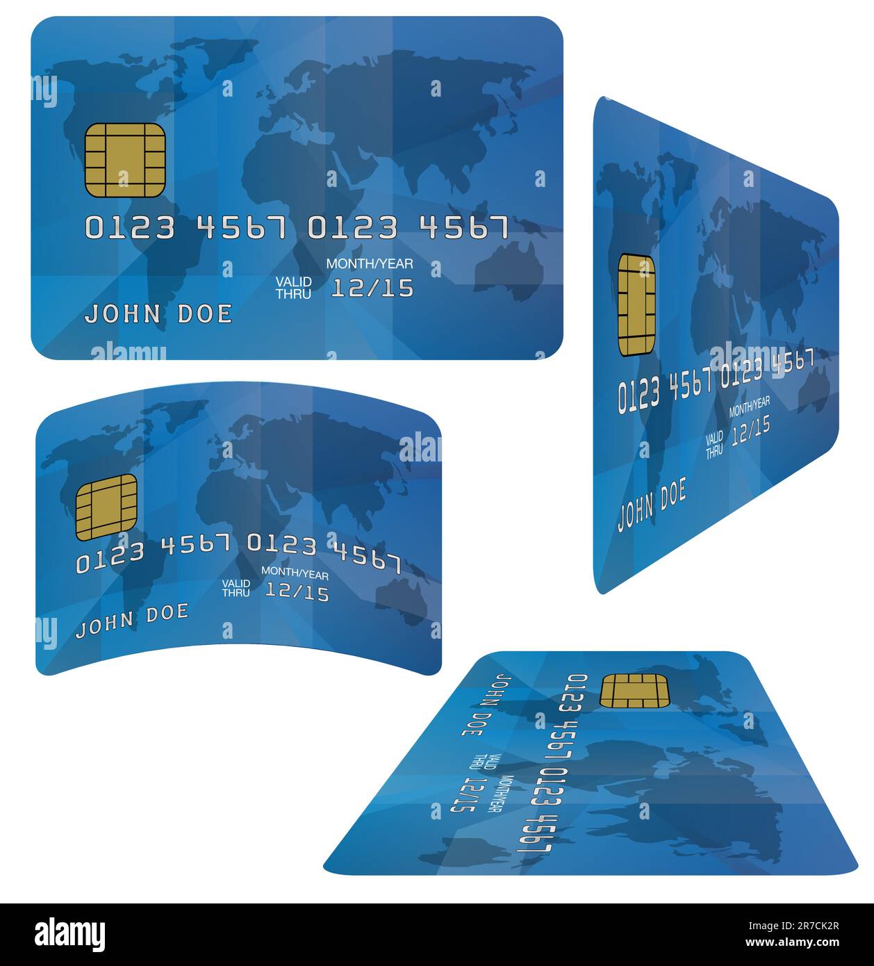 Credit card on a white background. Vector illustration Stock Vector ...