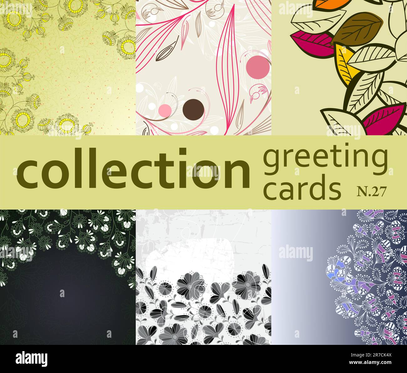 collection greeting cards Stock Vector Image & Art - Alamy