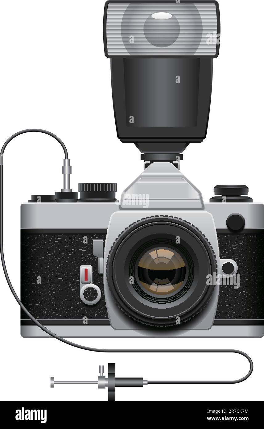 Vintage slr film camera Stock Vector Images - Alamy
