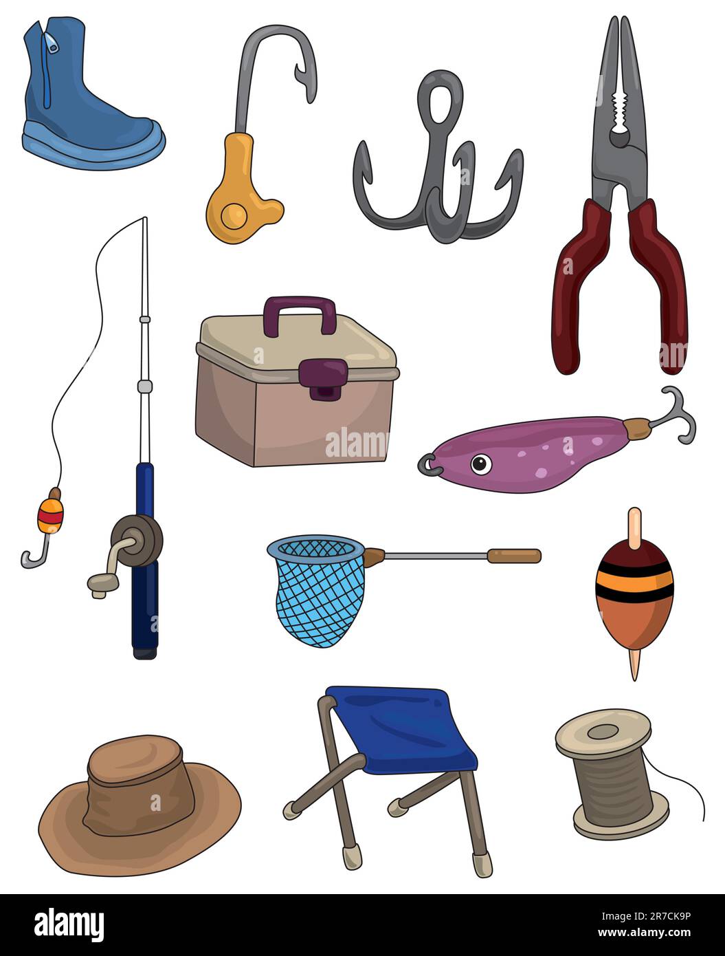Cartoon fishing Stock Vector Images - Alamy