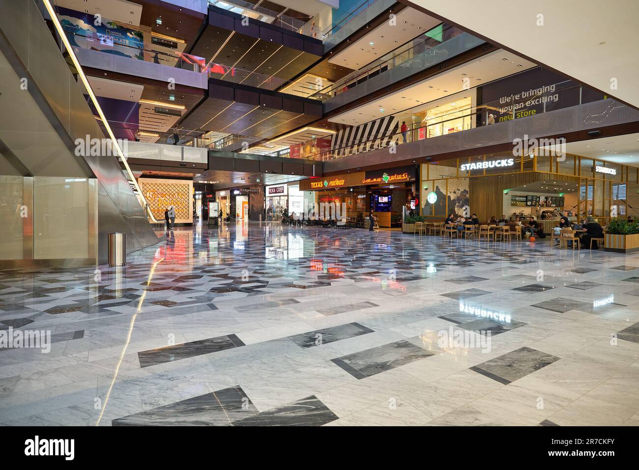 ABU DHABI, UAE - CIRCA JANUARY, 2020: interior shot of the shopping ...