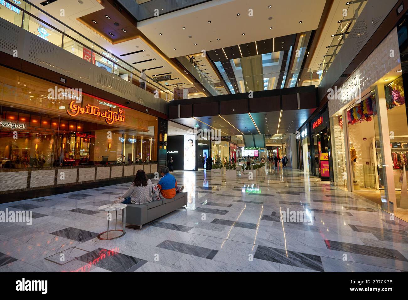 ABU DHABI, UAE - CIRCA JANUARY, 2020: interior shot of the shopping ...