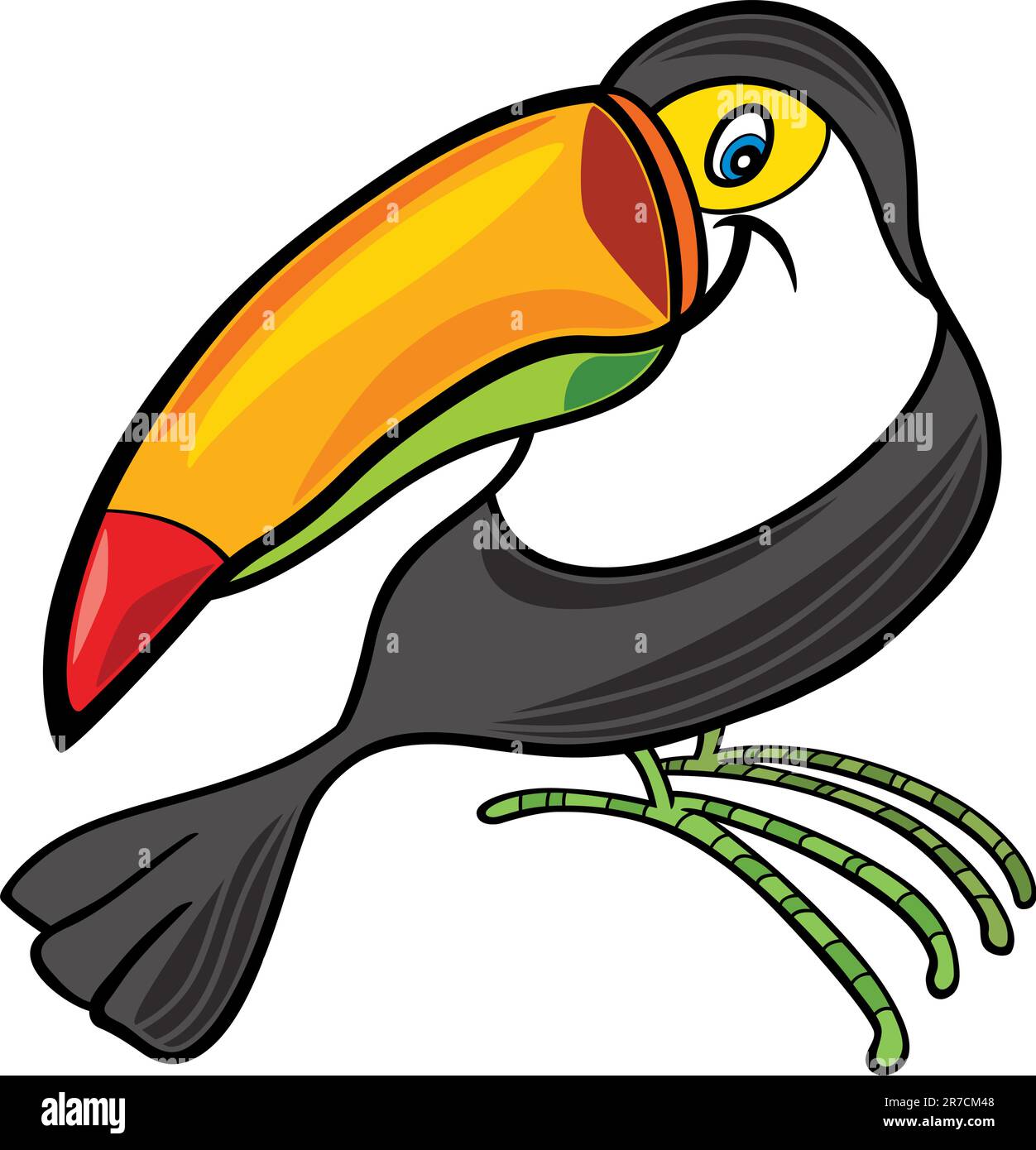 Cartoon illustration funny toucan hi-res stock photography and images ...