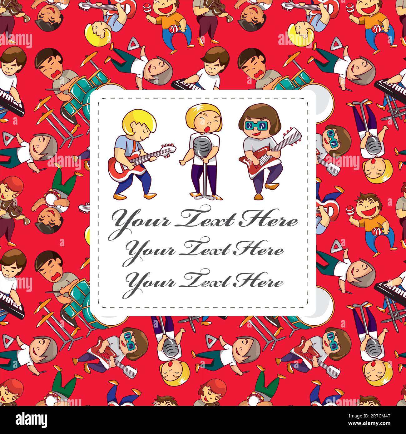 Girl rock band Stock Vector Images - Alamy