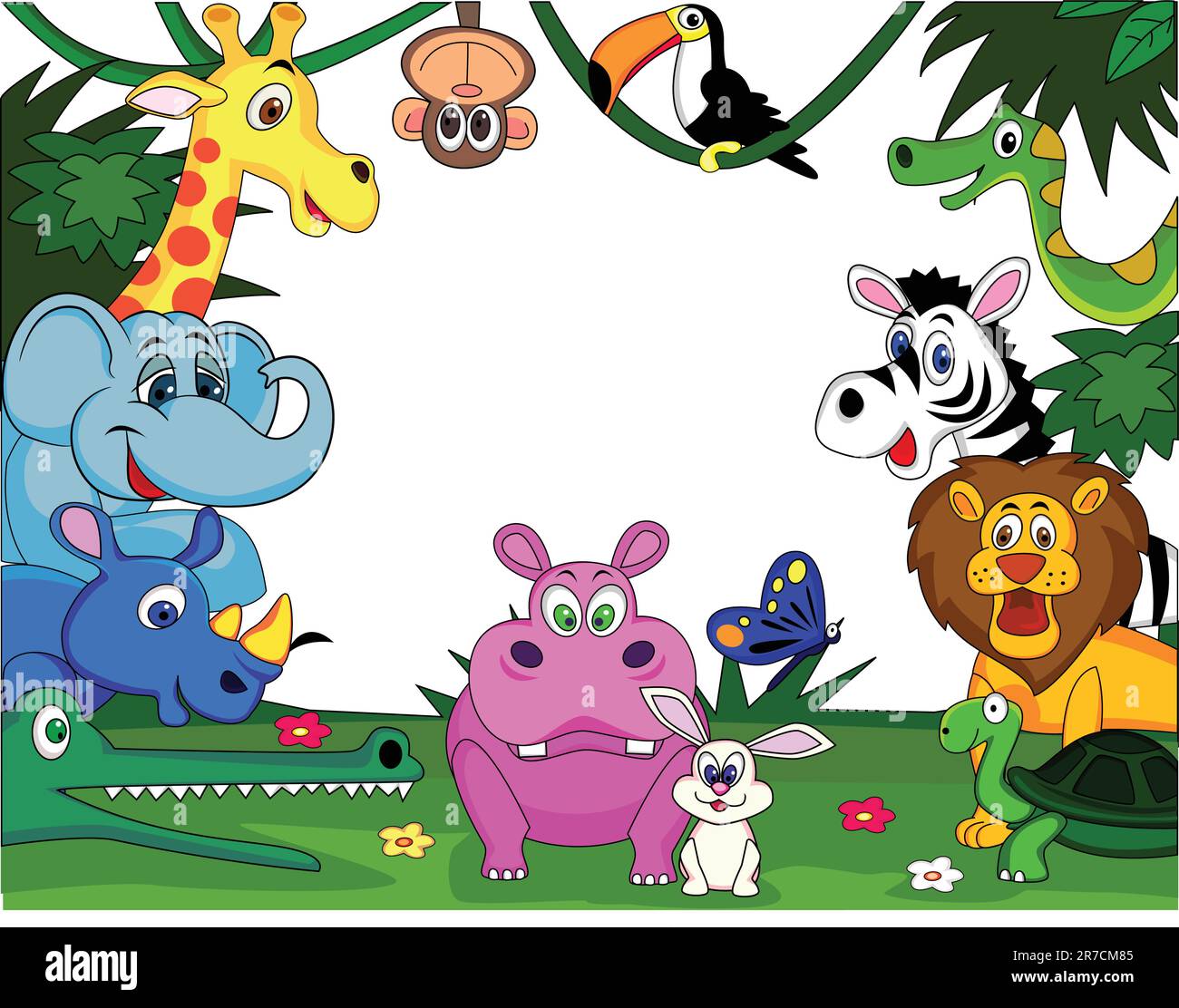 Wild animal cartoon Stock Vector Image & Art - Alamy