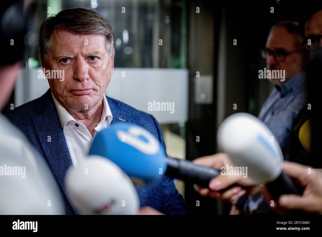 THE HAGUE - LTO boss Sjaak van der Tak speaks to journalists after a ...