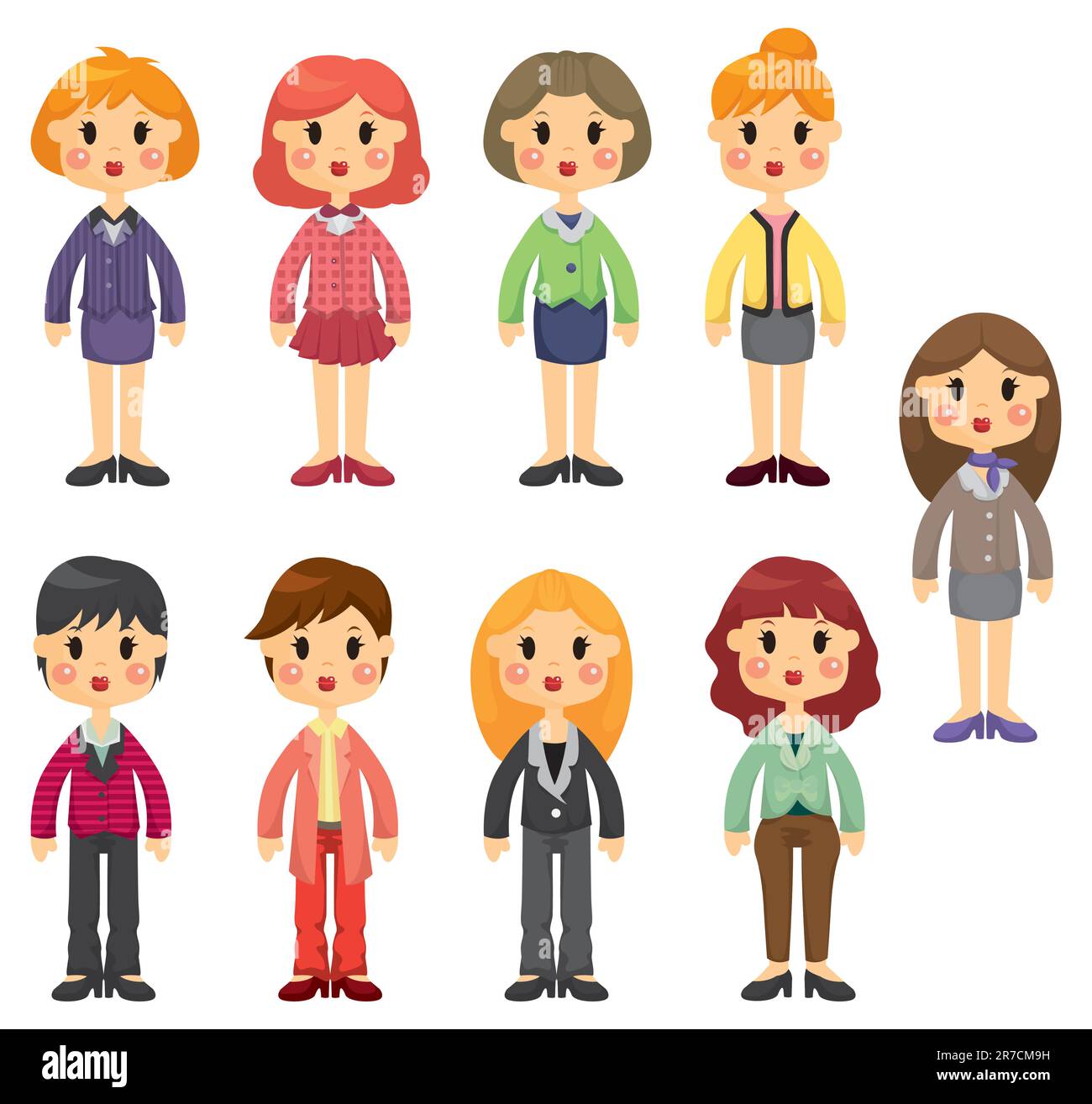 Attractive office worker Cut Out Stock Images & Pictures - Alamy