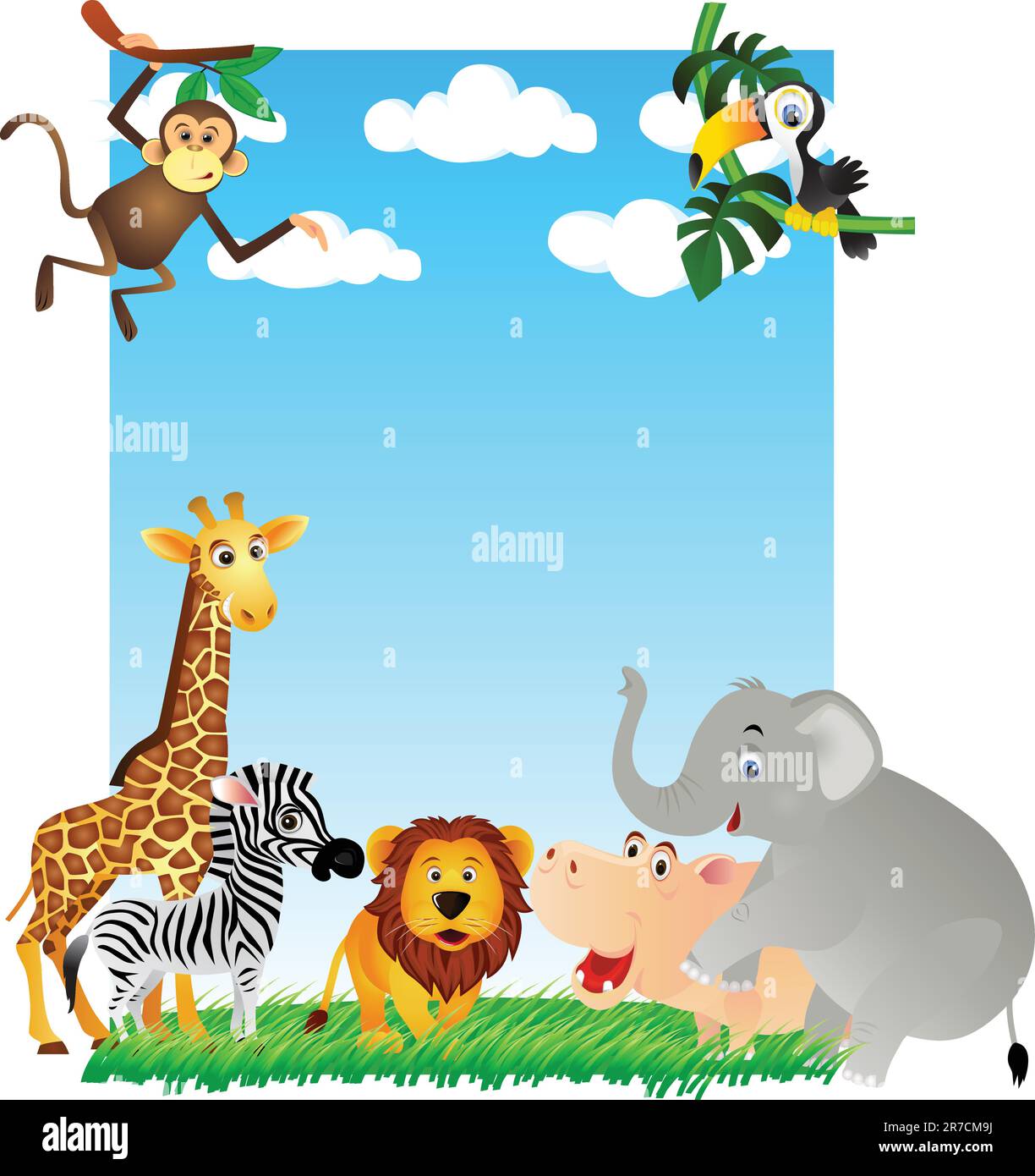 Wild animal cartoon Stock Vector Image & Art - Alamy