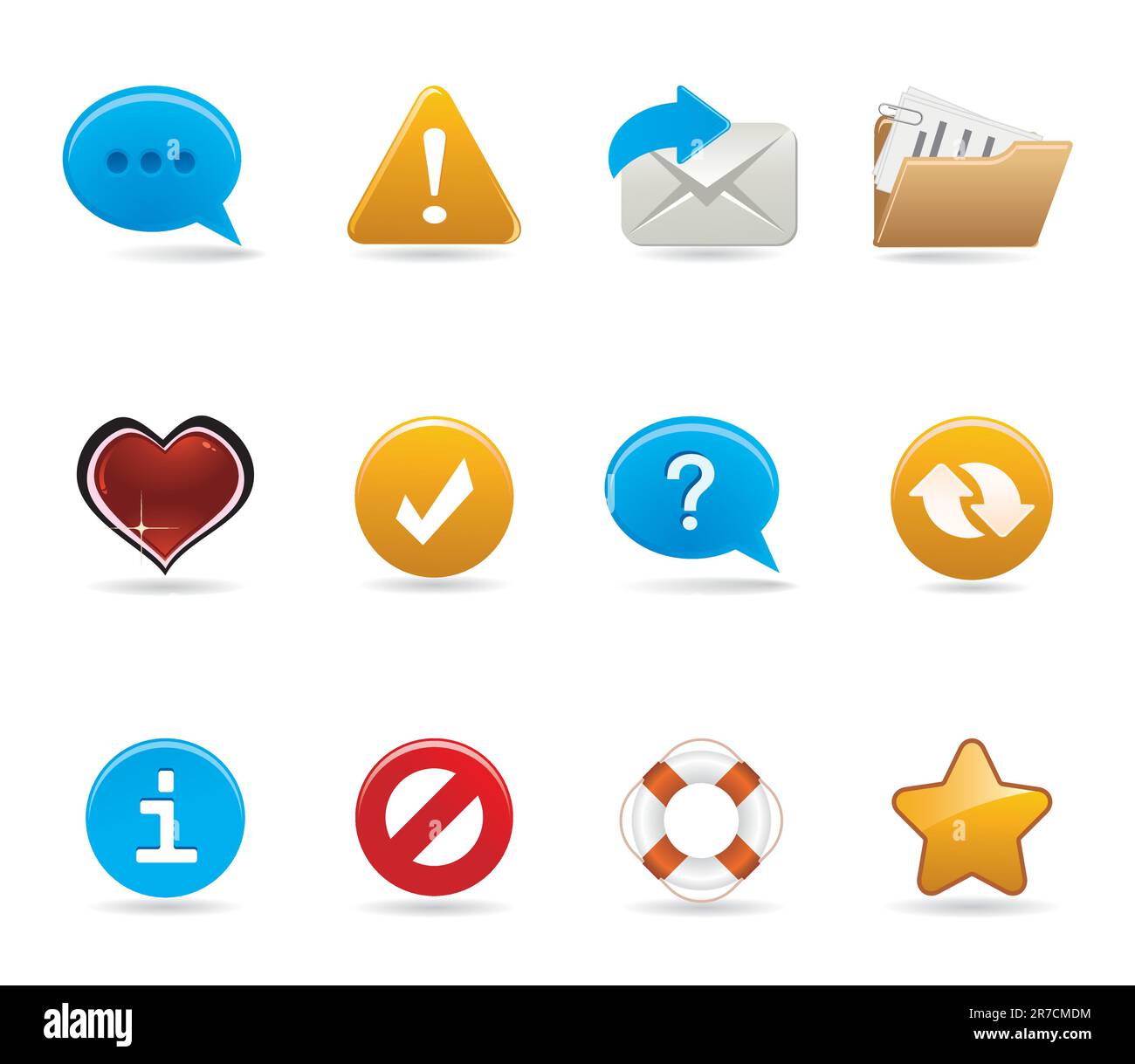 Heart icon set live Stock Vector Images - Alamy