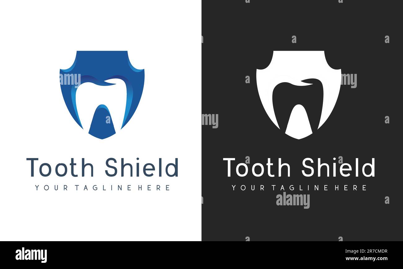 Dental Care Logo Design Dentist Clinic Dental Love Shield Tooth ...