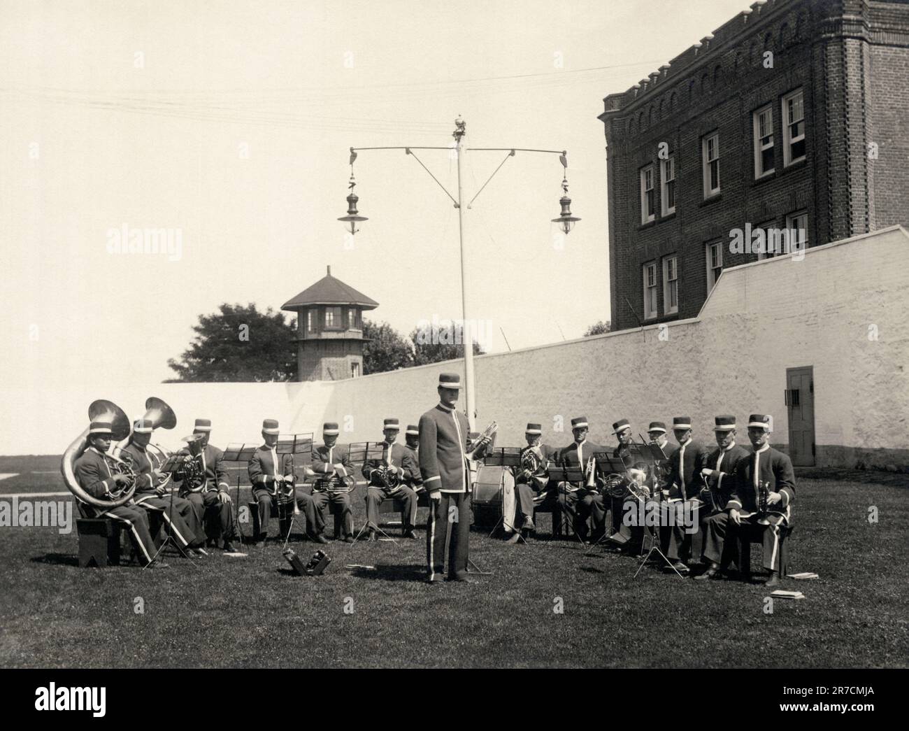 United States, c 1910 A portrait a prison band Stock Photo - Alamy
