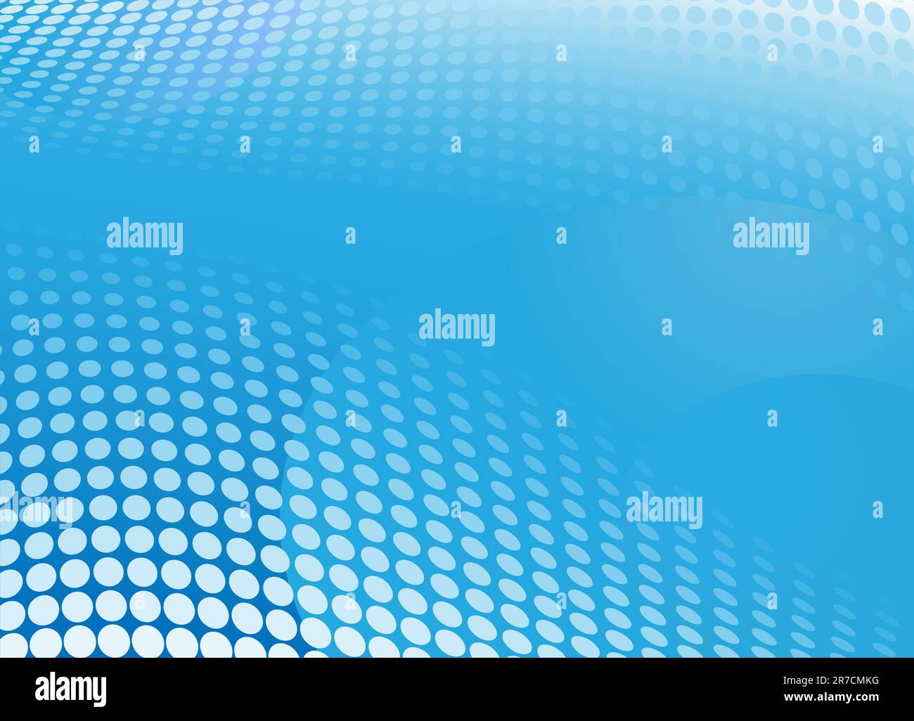 Blue horizontal rectangular background with balls. Halftone Stock ...