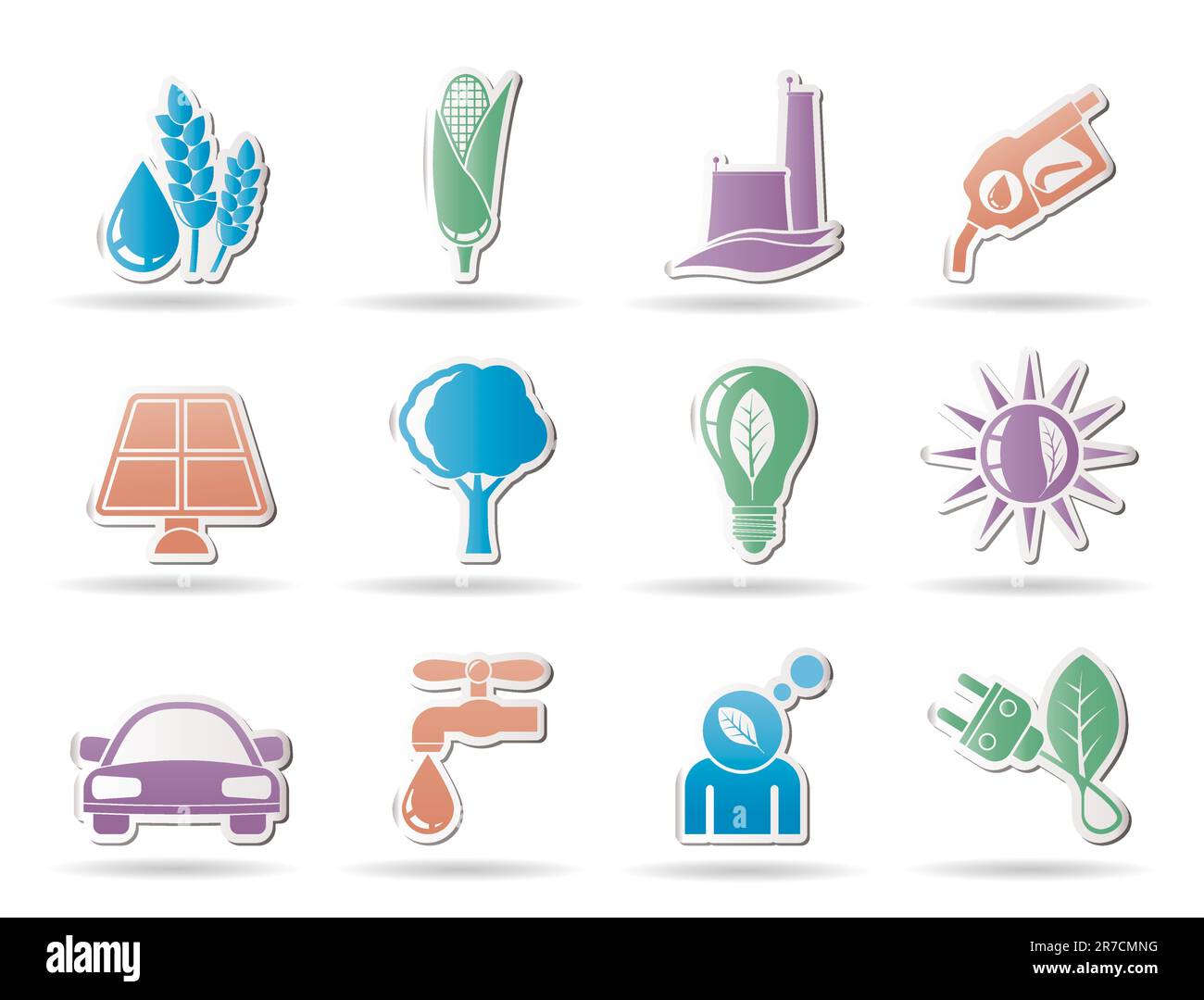 Ecology, environment and nature icons - vector illustration Stock ...