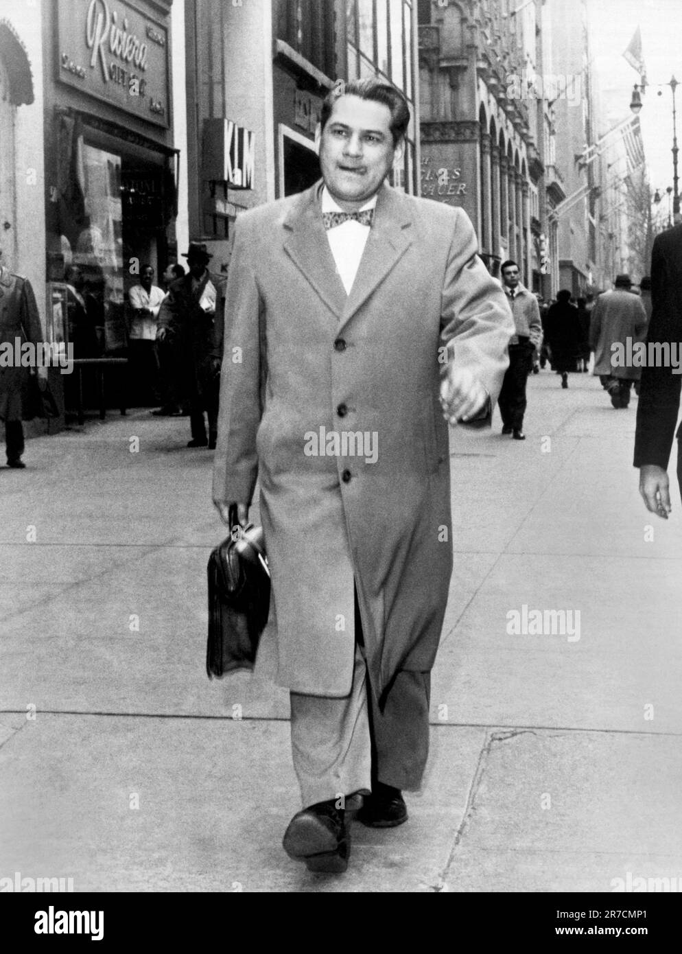New York, New York: c. 1940 A young and determined looking businessman ...