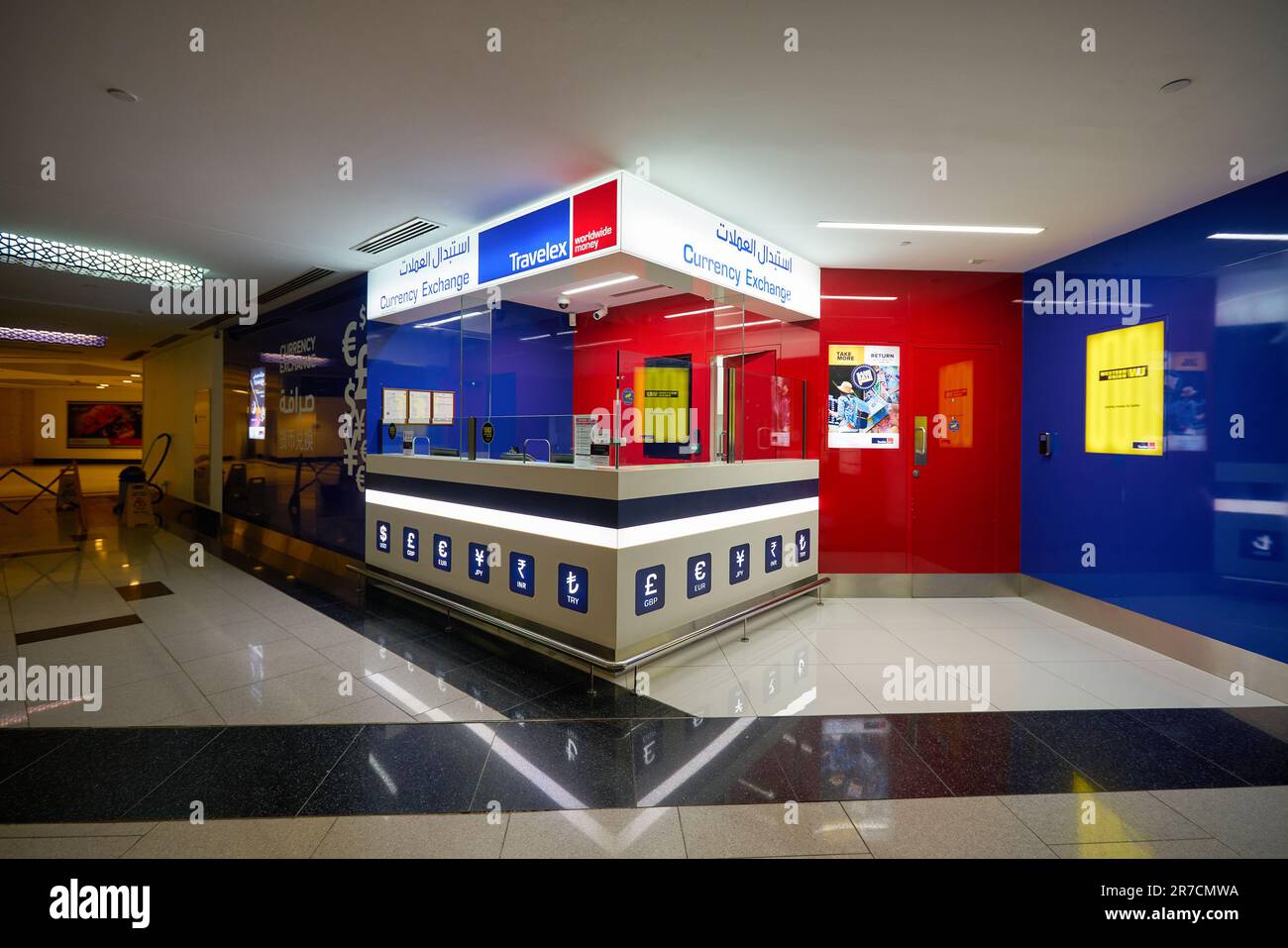 ABU DHABI, UAE - CIRCA JANUARY, 2020: Travelex in Abu Dhabi ...