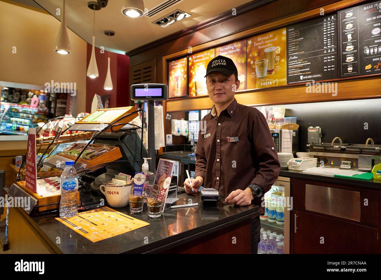 ABU DHABI, UAE - CIRCA JANUARY, 2020: indoor portait of employee in ...
