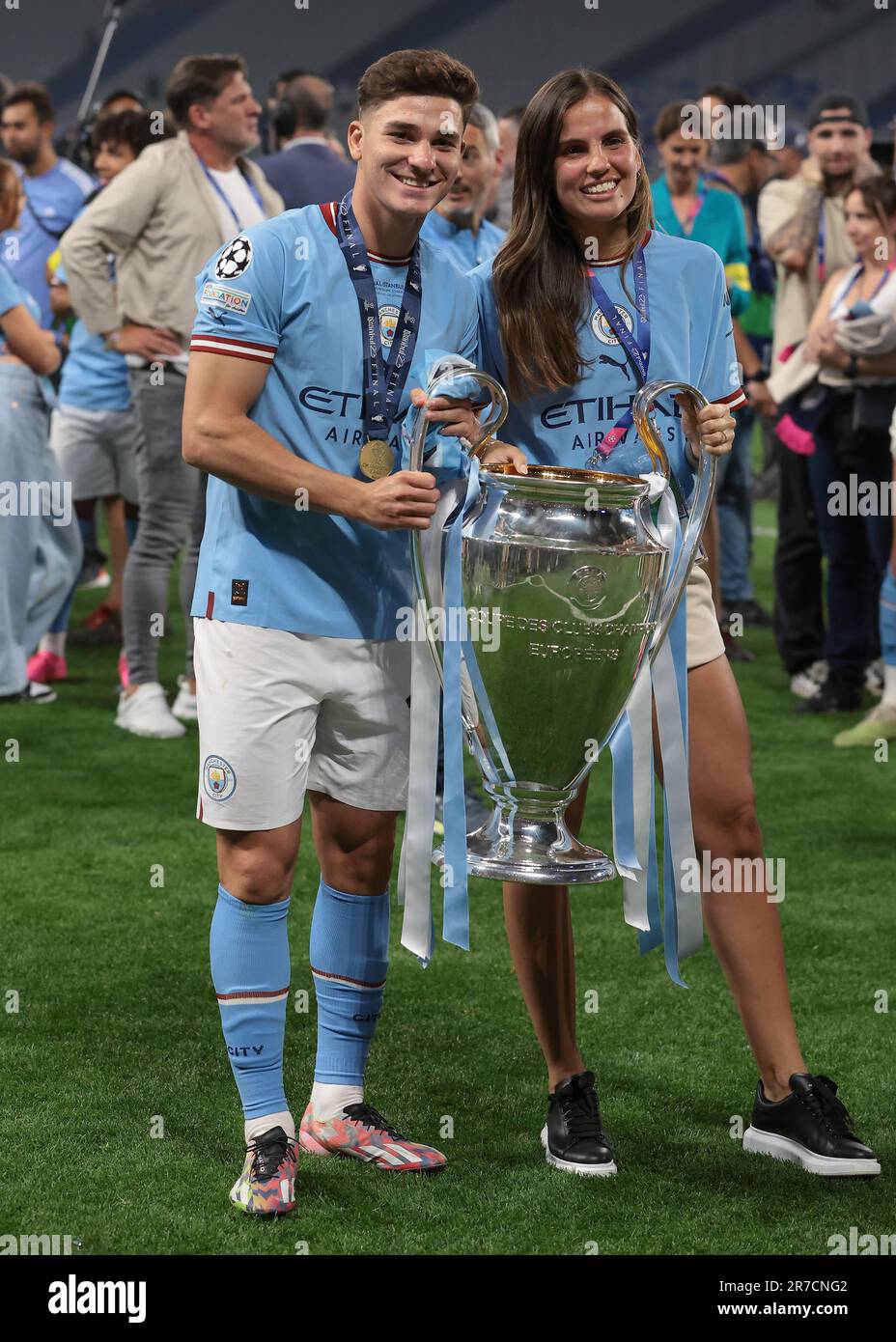 Istanbul, Turkey, 10th June 2023. Julian Alvarez of Manchester City and ...