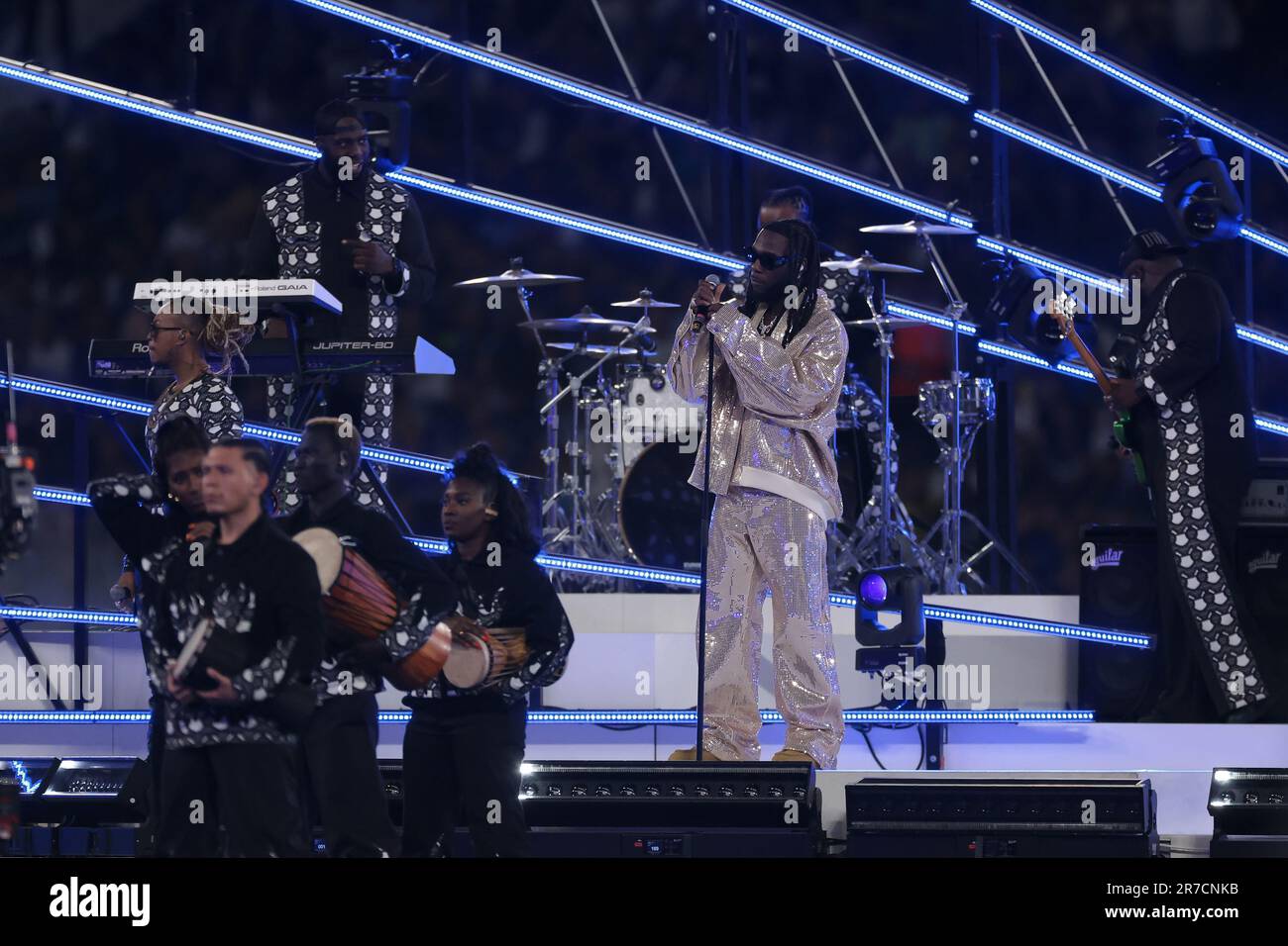 Istanbul, Turkey, 10th June 2023. Nigerian singer Burner Boy ( Damini ...