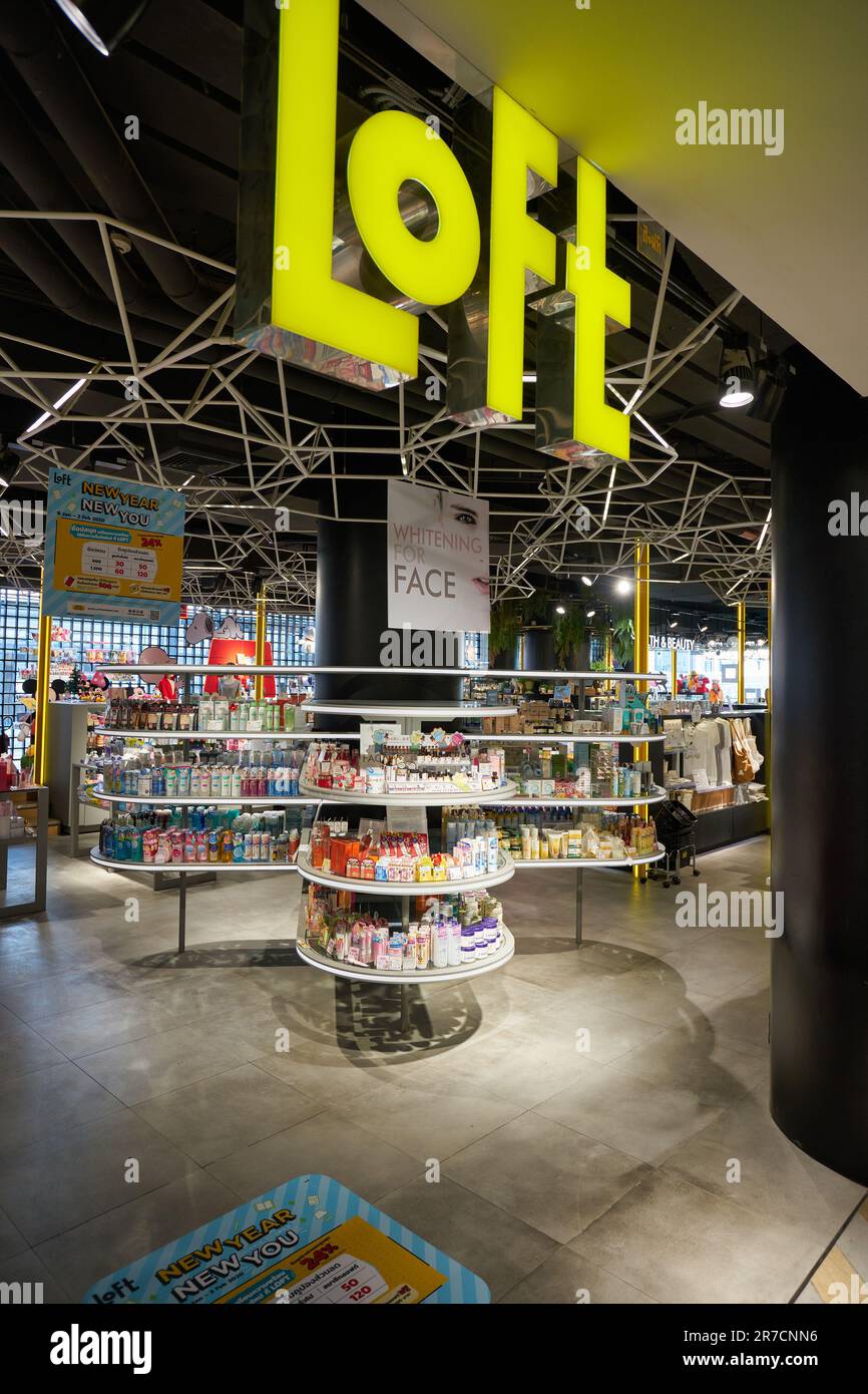 BANGKOK, THAILAND - CIRCA JANUARY, 2020: various goods displayed at ...