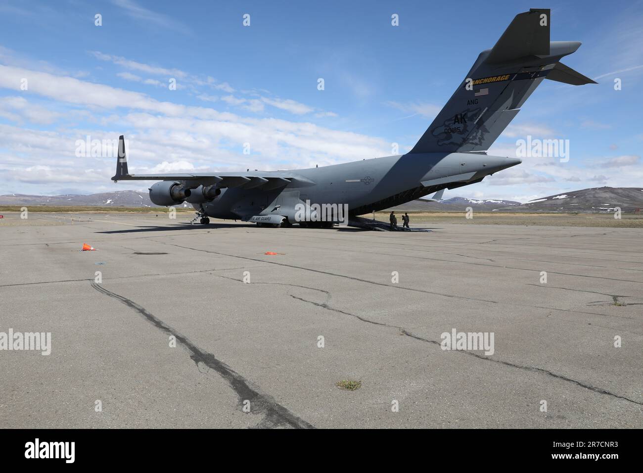 An Alaska Air National Guard C-17 Globemaster III from the 144th ...