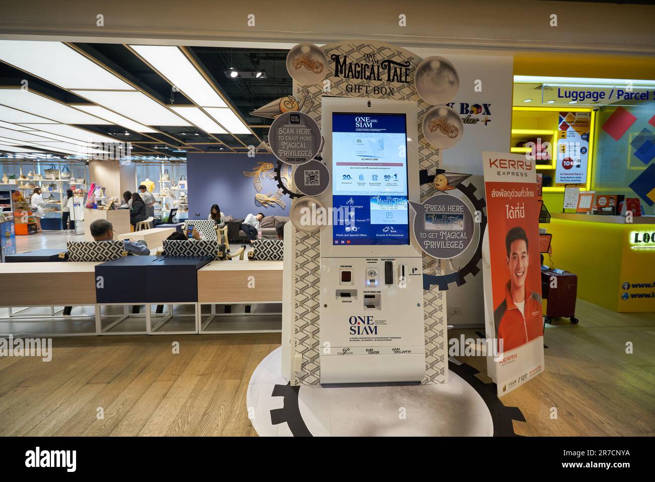 BANGKOK, THAILAND - CIRCA JANUARY, 2020: self-service kiosk at Siam ...
