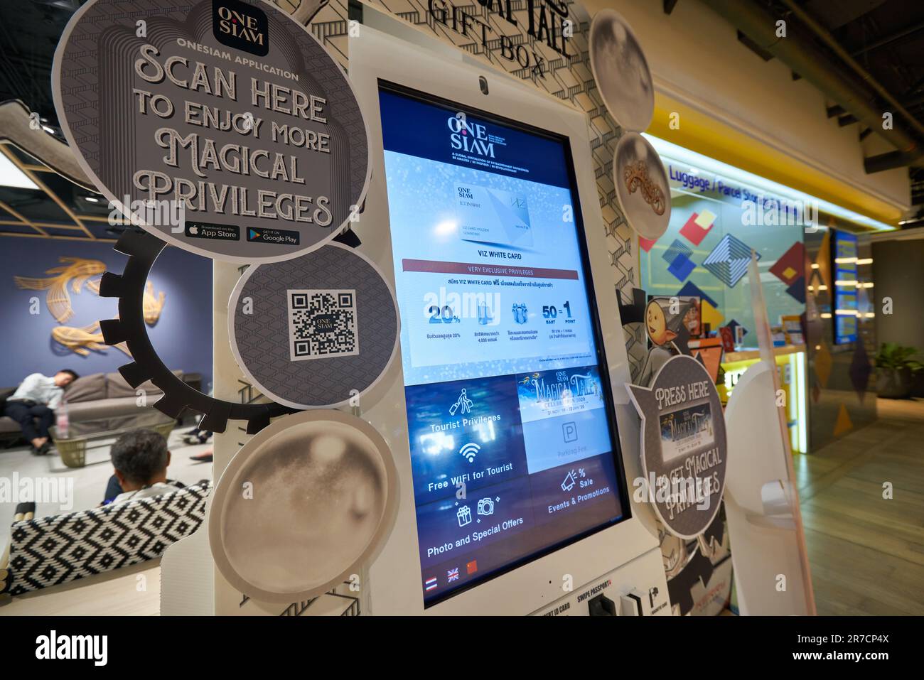 BANGKOK, THAILAND - CIRCA JANUARY, 2020: self-service kiosk at Siam ...