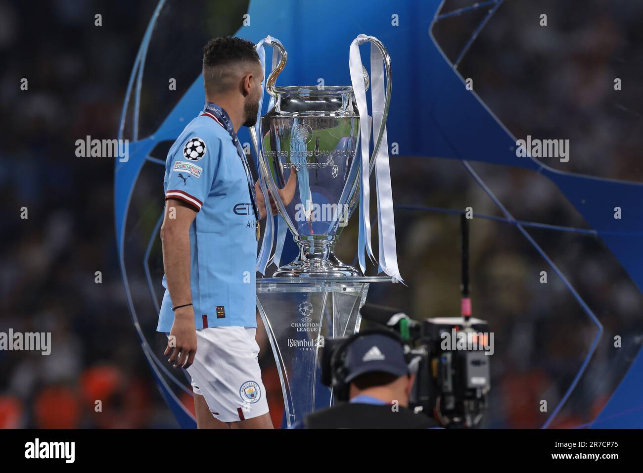 Istanbul, Turkey, 10th June 2023. Riyad Mahrez of Manchester City ...