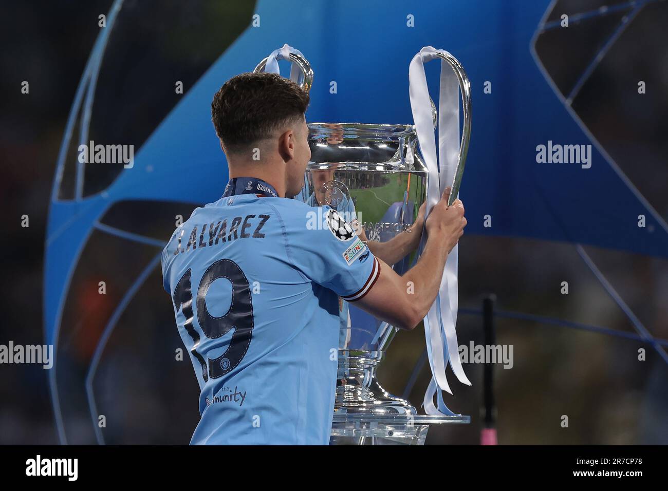 Istanbul, Turkey, 10th June 2023. Julian Alvarez of Manchester City ...