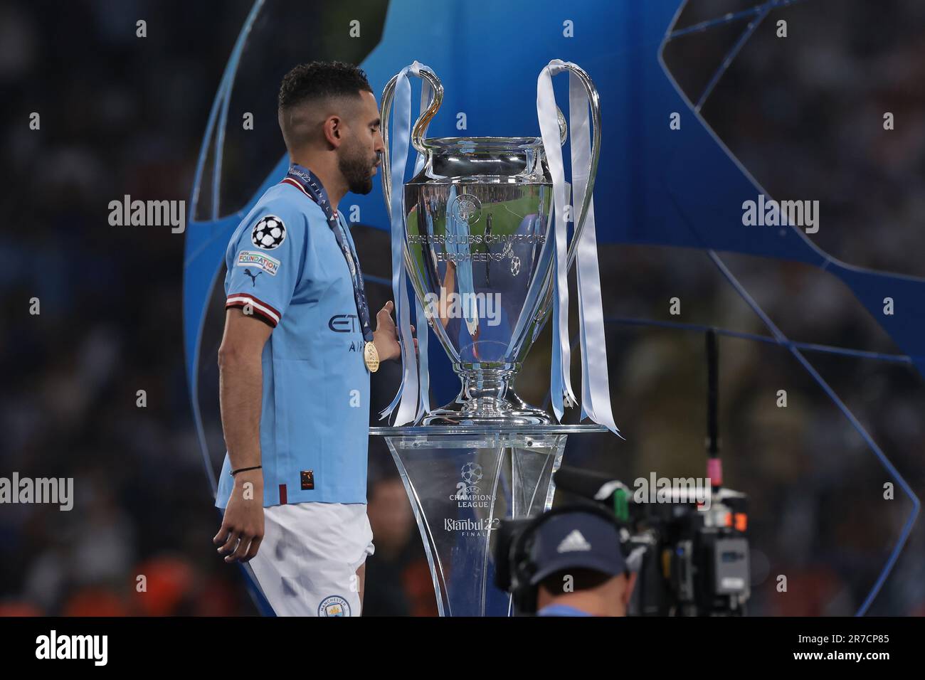 Istanbul, Turkey, 10th June 2023. Riyad Mahrez of Manchester City ...