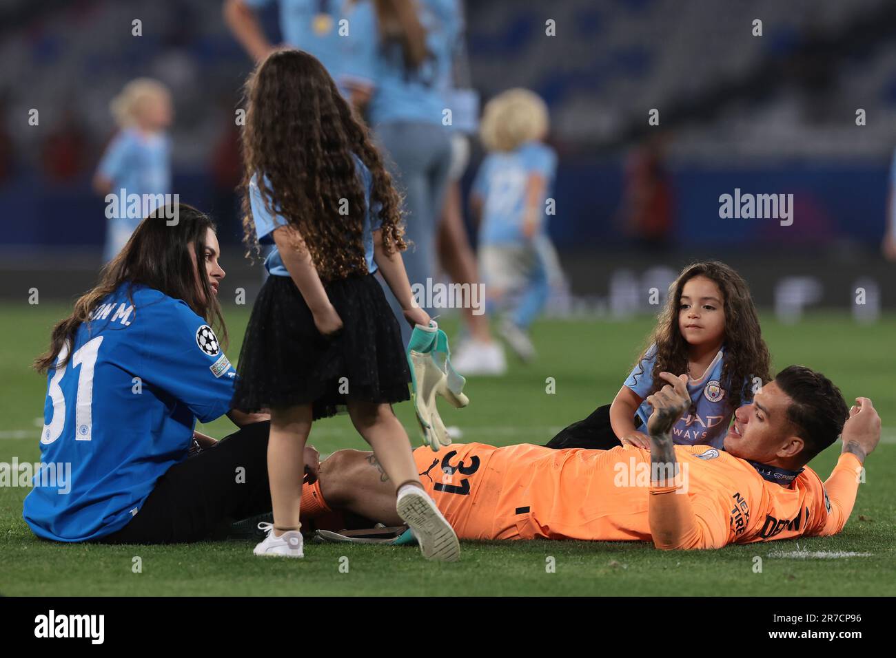 Istanbul, Turkey, 10th June 2023. Ederson of Manchester City takes time ...