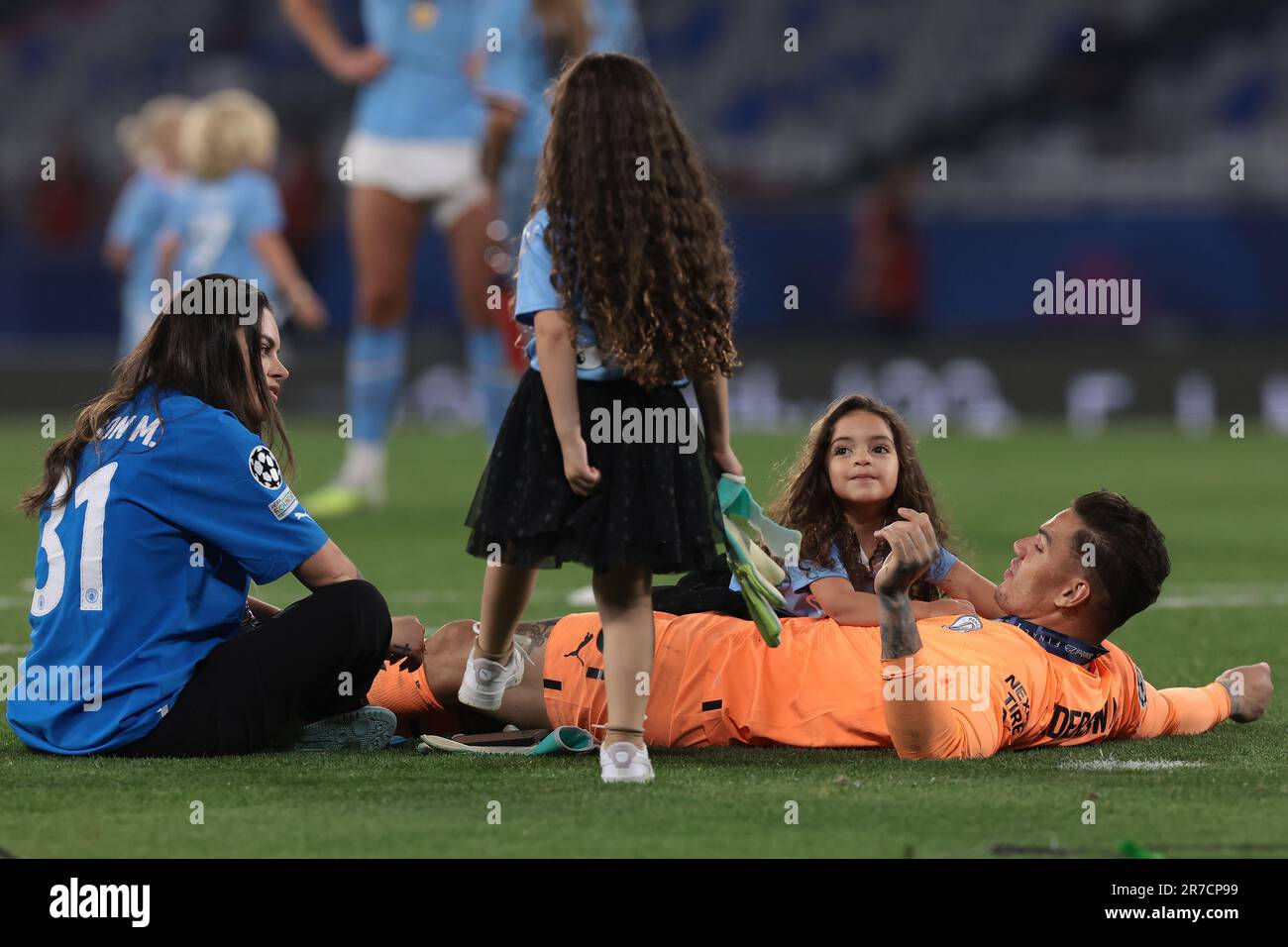 Istanbul, Turkey, 10th June 2023. Ederson of Manchester City takes time ...