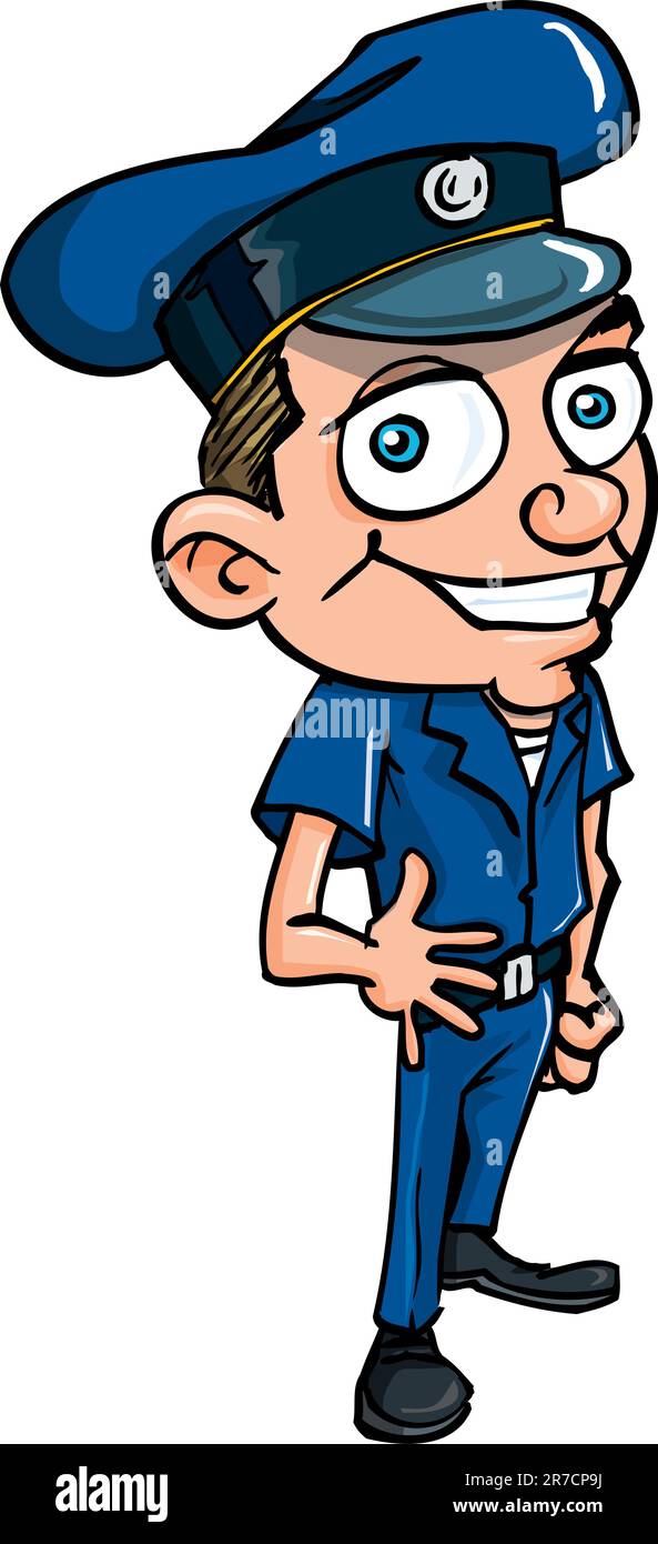 Police force cartoon hi-res stock photography and images - Alamy