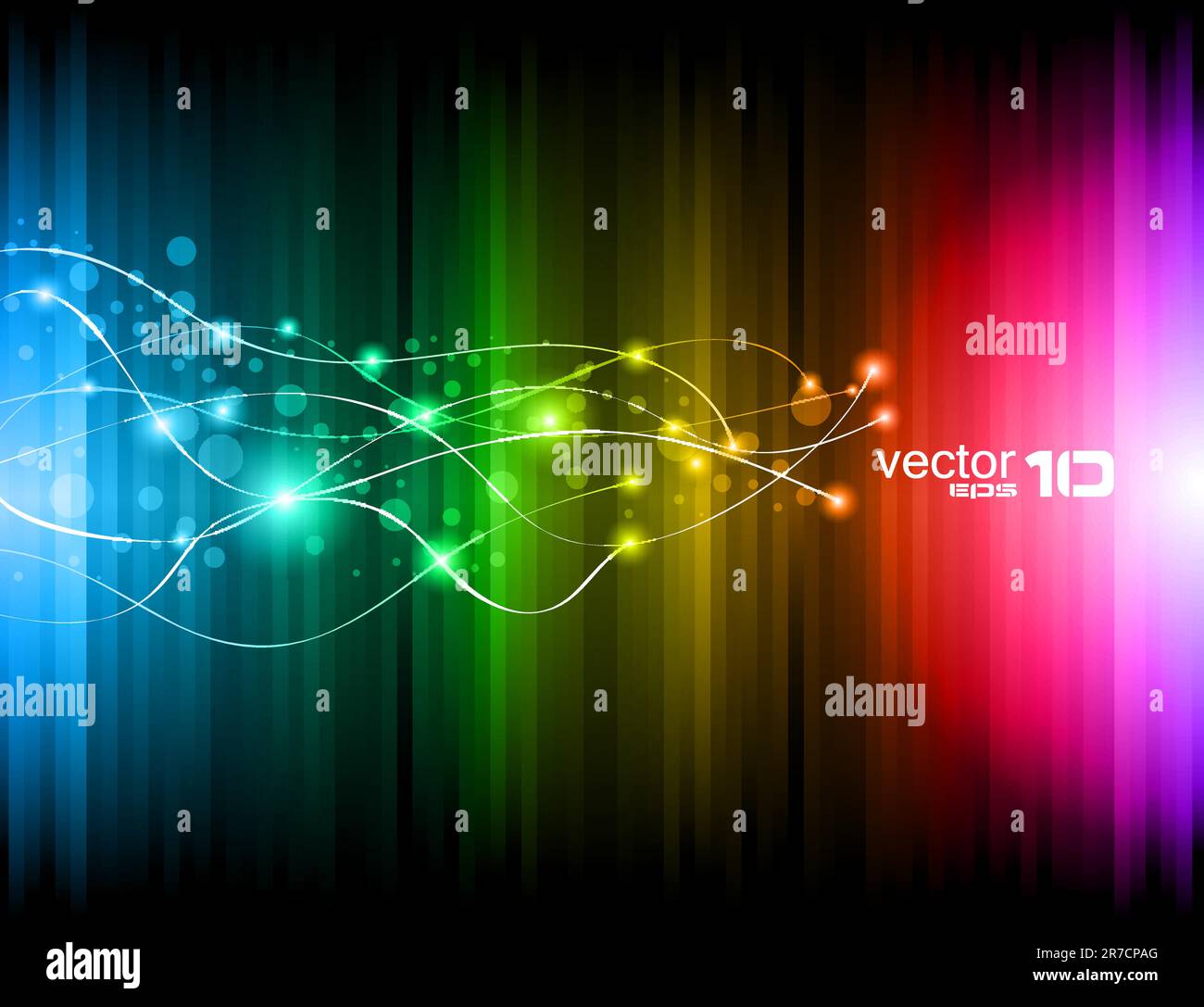 Abstract Futuristic Rainbow Lights Background for Poster of Flyers ...