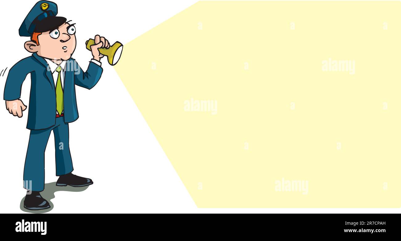 Cartoon security guard hi-res stock photography and images - Alamy