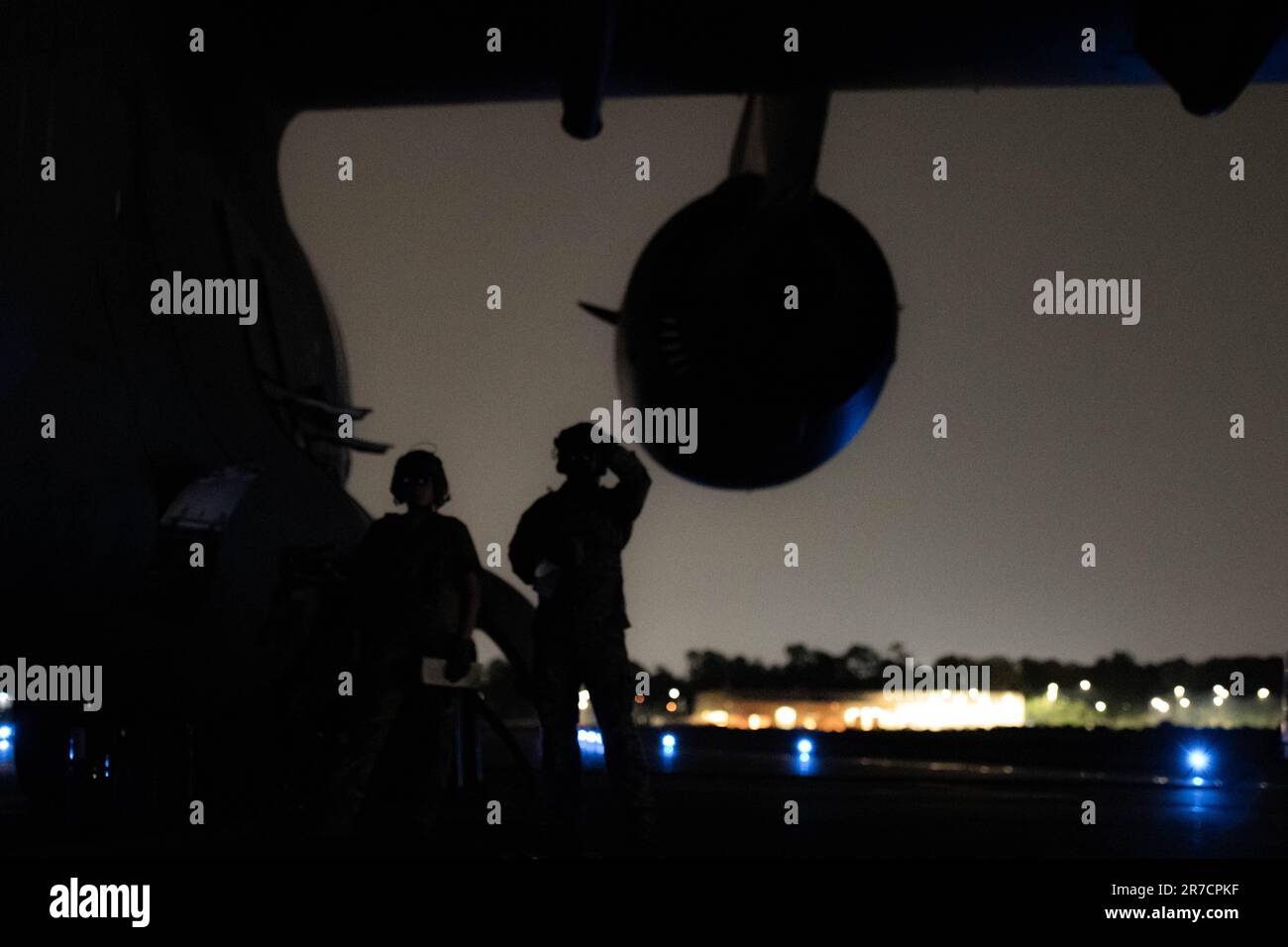 U.S. Air Force Airmen conduct Forward Air Refueling Point (FARP ...
