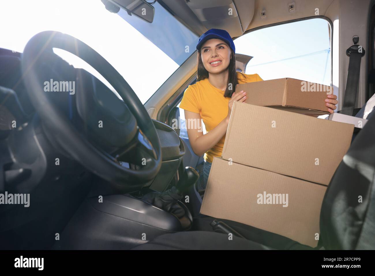 Taking parcel hi-res stock photography and images - Alamy