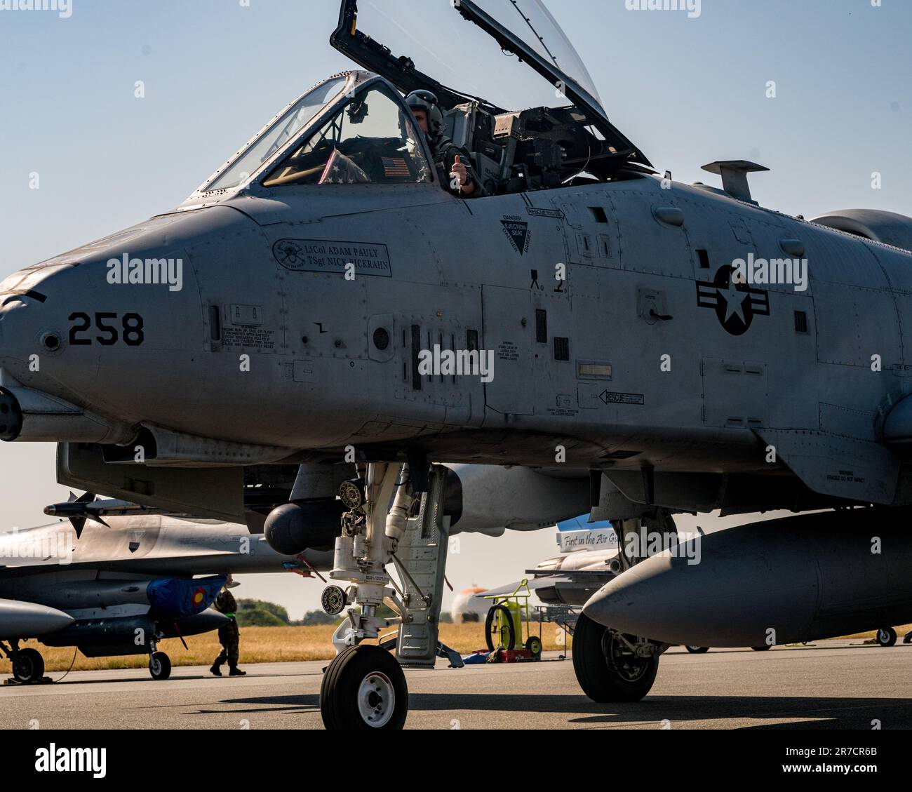 A U.S. Air Force A-10 Thunderbolt II aircraft assigned to the 127th ...