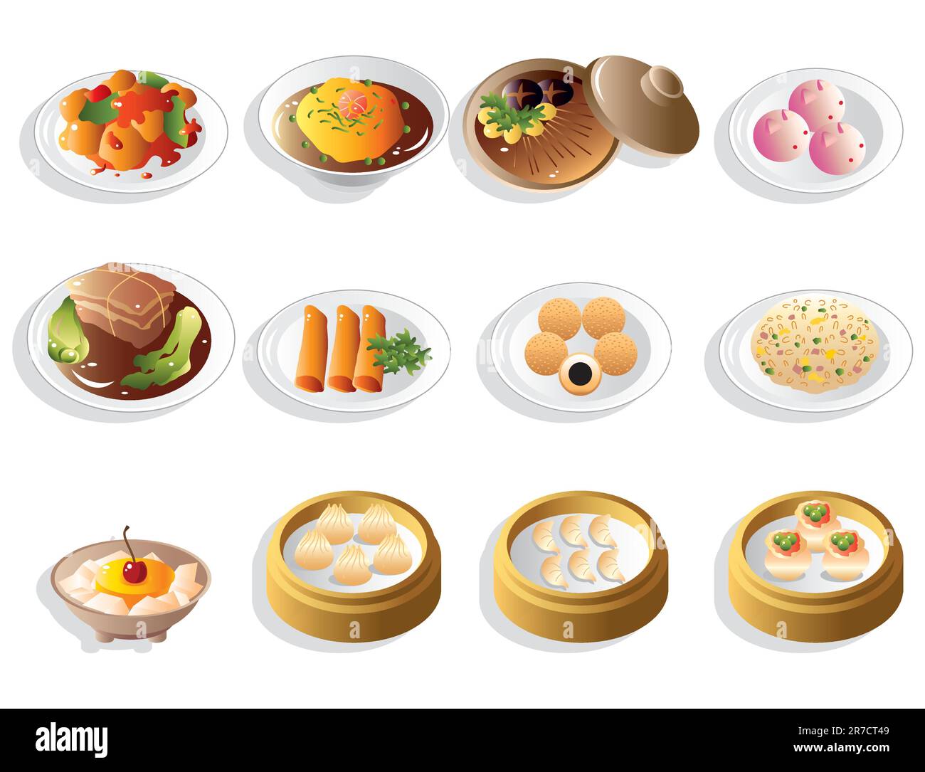 Cartoon asian food symbol Cut Out Stock Images & Pictures - Alamy