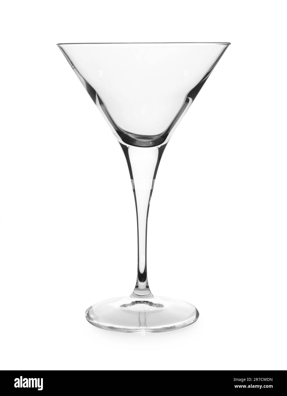 Elegant clean empty martini glass isolated on white Stock Photo - Alamy