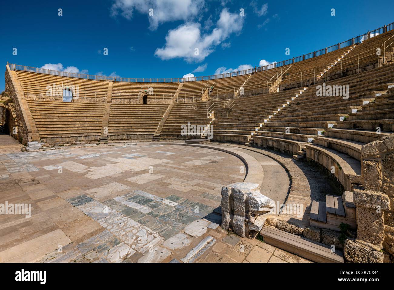 THE THEATER (22-10 BCE) CAESAREA ISRAEL Stock Photo - Alamy