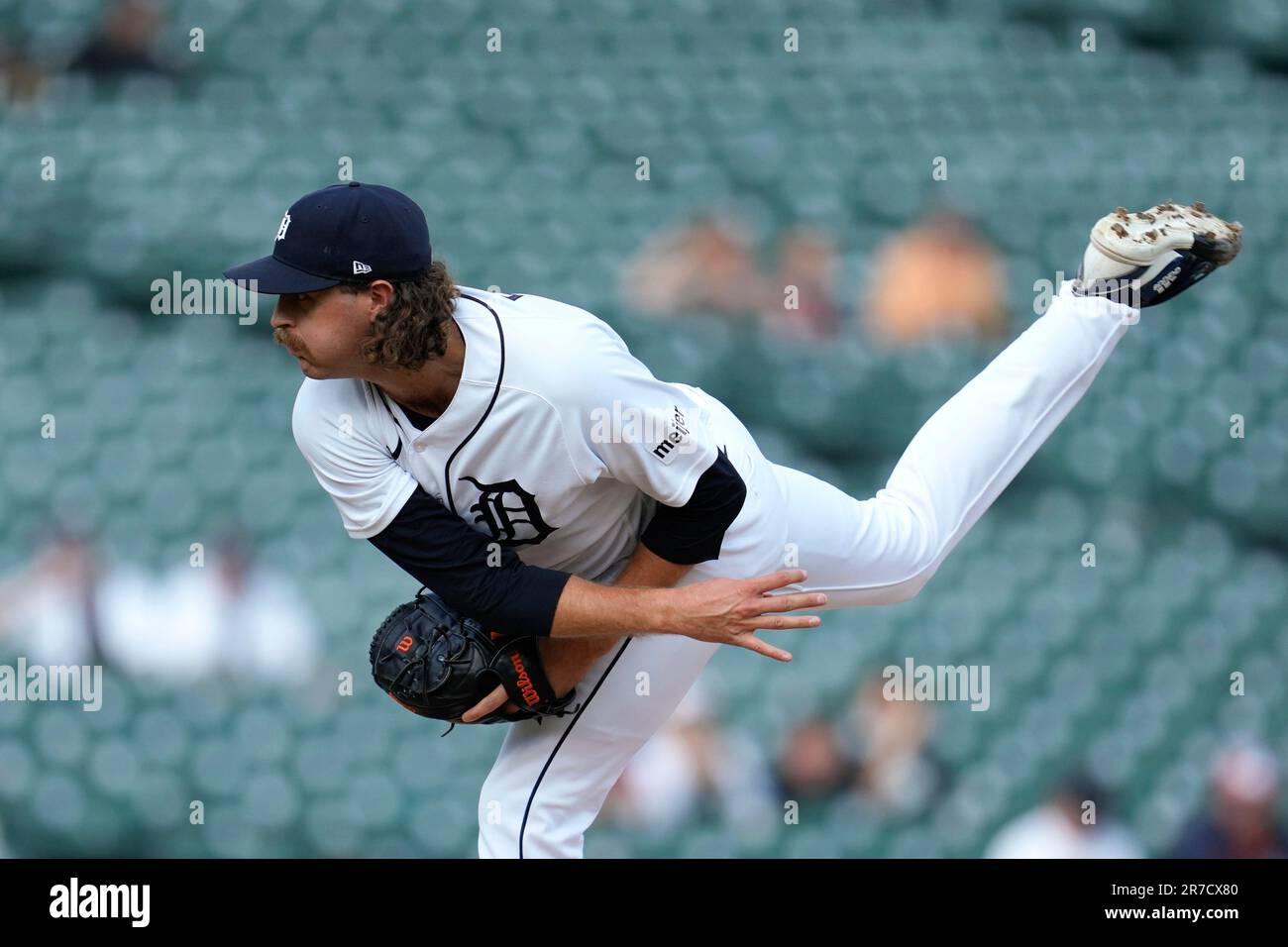 Detroit Tigers relief pitcher Jason Foley throws against the Atlanta ...